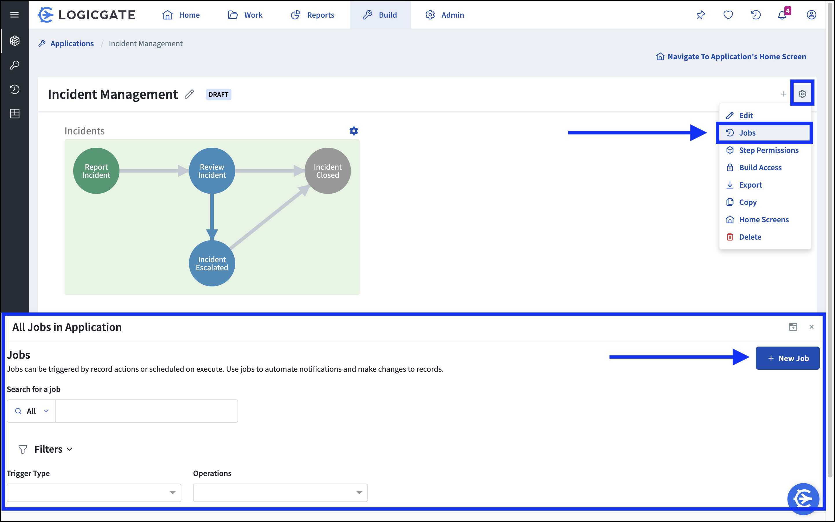 Create Jobs – LogicGate Help Center