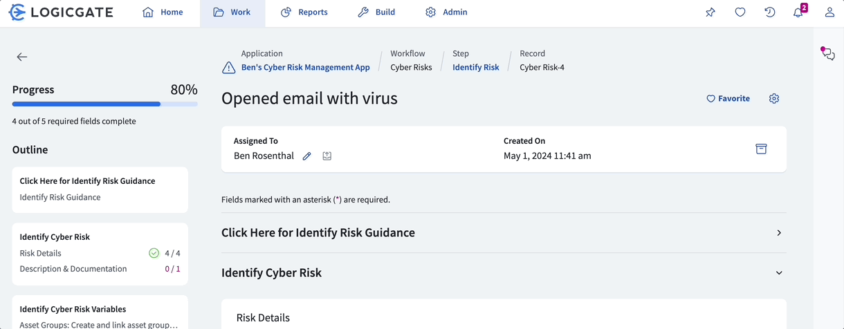 Risk Cloud's Reimagined Record Experience – LogicGate Help Center