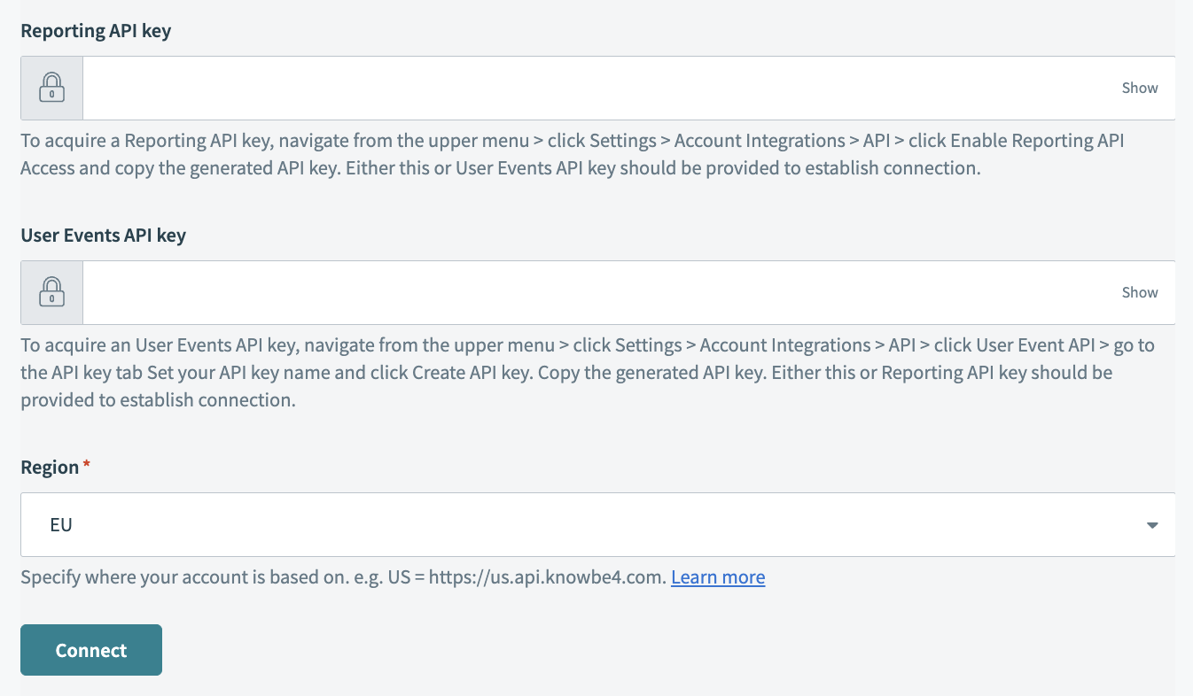 Setting Up Evidence Source: KnowBe4 – LogicGate Help Center