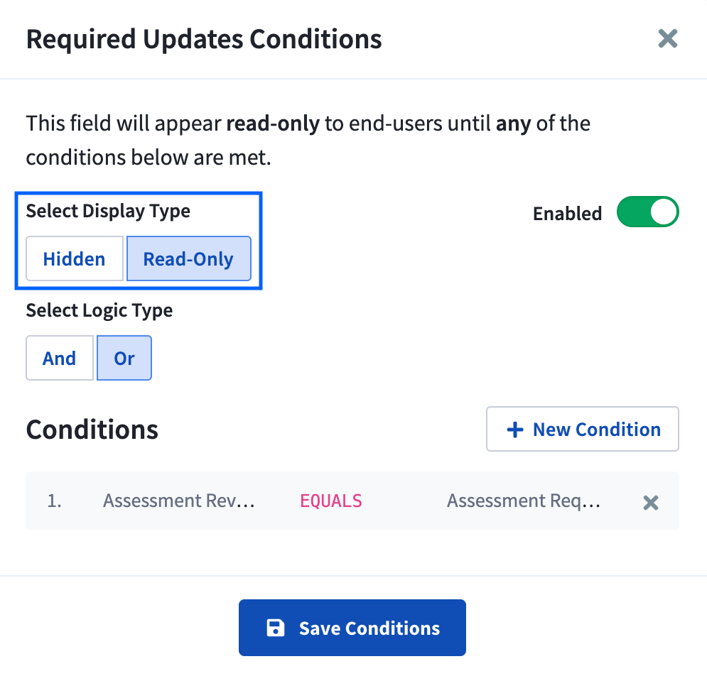 Add Conditional Form Logic – LogicGate Help Center