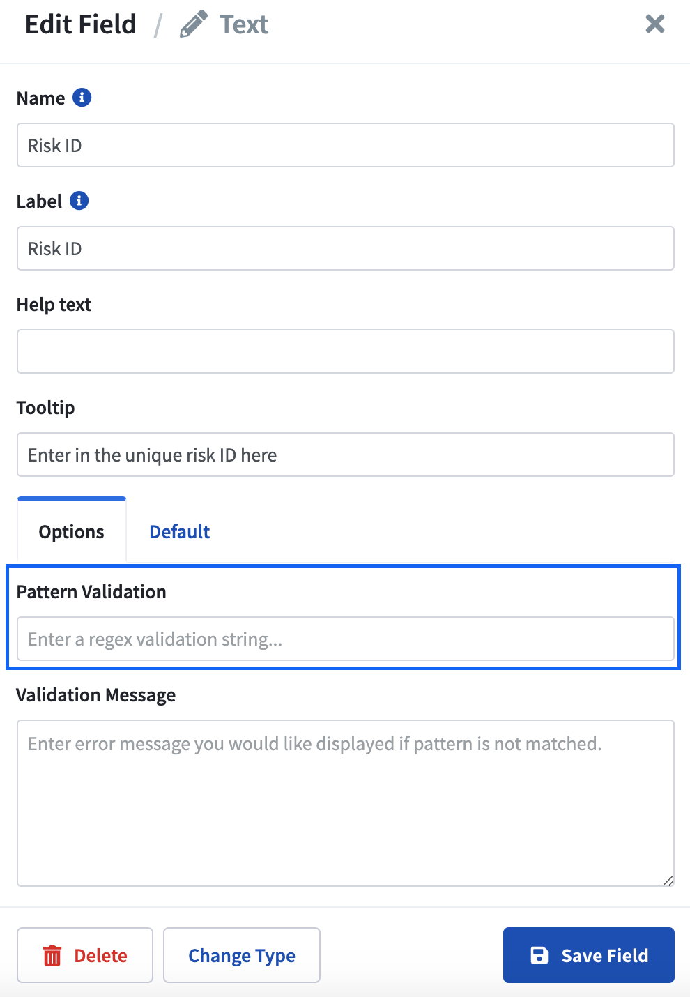 Create Validations Using Regular Expressions LogicGate Help Center